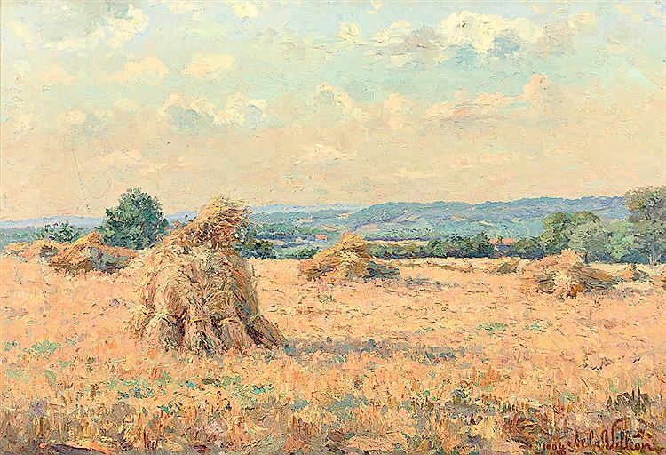 The Hay Shocks, vintage artwork by Emmanuel de la Villeon, A3 (16x12 ...