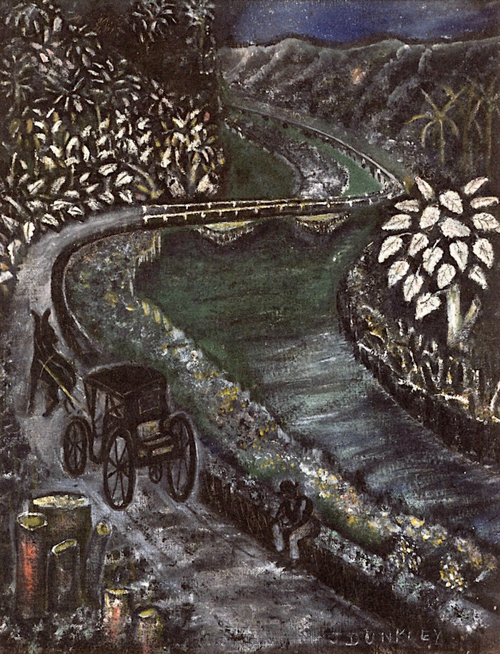 Flat Bridge, vintage artwork by John Dunkley, A3 (16x12") Poster Print ...