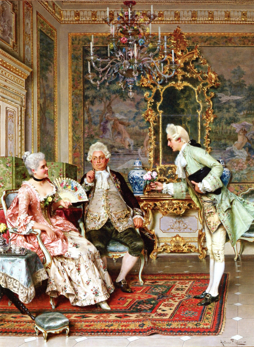 The Suitor, vintage artwork by Arturo Ricci, A3 (16x12") Poster Print ...
