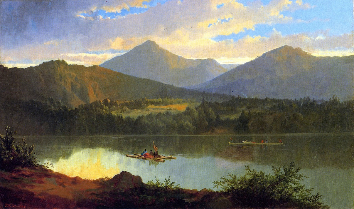 Western Landscape, vintage artwork by John Mix Stanley, A3 (16x12") Po ...