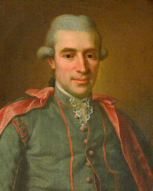 Portrait of Torbern Olof Bergman, vintage artwork by Ulrika Fredrica P ...