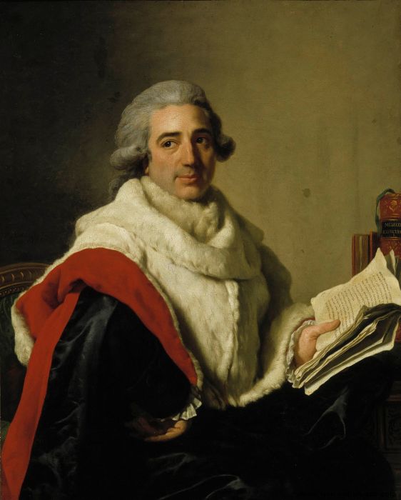 Portrait of Jean Baptiste Eugene Du Mangin, vintage artwork by Alexand ...