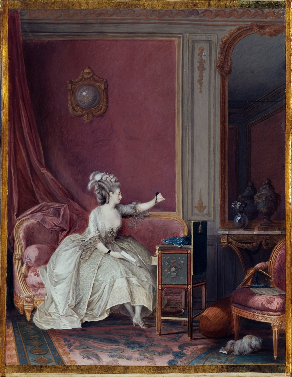 Consolation in absence, vintage artwork by Niklas Lafrensen (II), vint ...