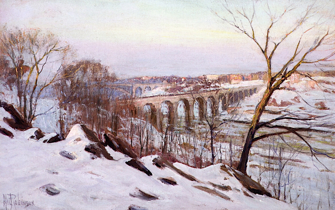 High Bridge, vintage artwork by Hal Robinson, A3 (16x12") Reproduction ...