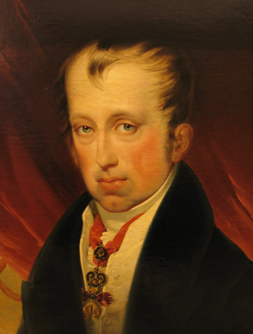 Portrait of Ferdinand I of Austria, vintage artwork by Friedrich von A ...