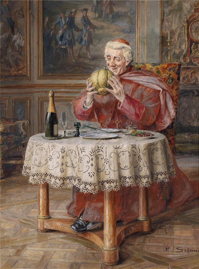 The Melon, vintage artwork by Paul Schaan, A3 (16x12") Reproduction Po ...