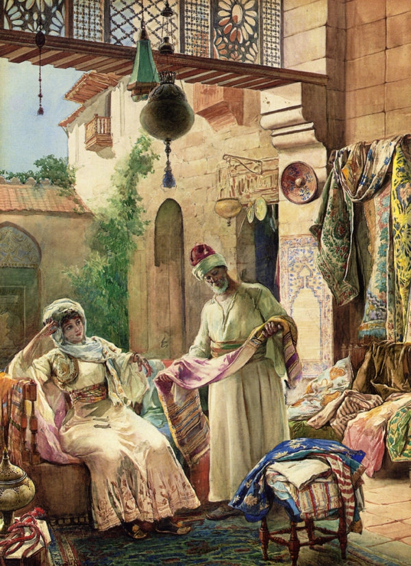 Presenting His Finest Fabrics, vintage artwork by Amedeo Simonetti, A3 ...
