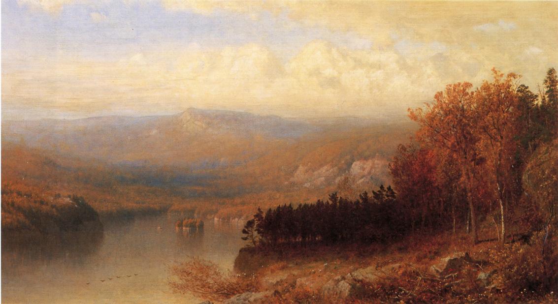 Adirondack Scene in Autumn, vintage artwork by Alexander Helwig Wyant ...