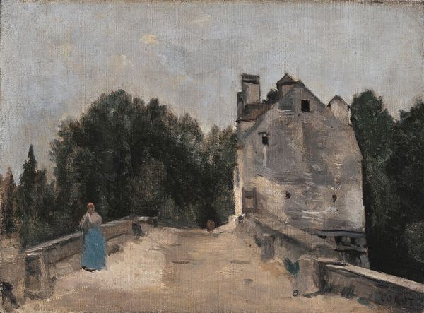 Bridge and Mill at Mantes by Jean-Baptiste-Camille Corot – Period Prints