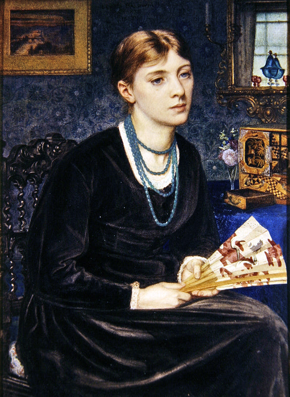 Portrait Of Louise A. Baldwin, vintage artwork by Sir Edward John Poyn ...
