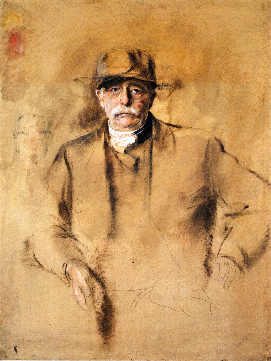 Bismarck with Cap, vintage artwork by Franz von Lenbach, A3 (16x12") P ...