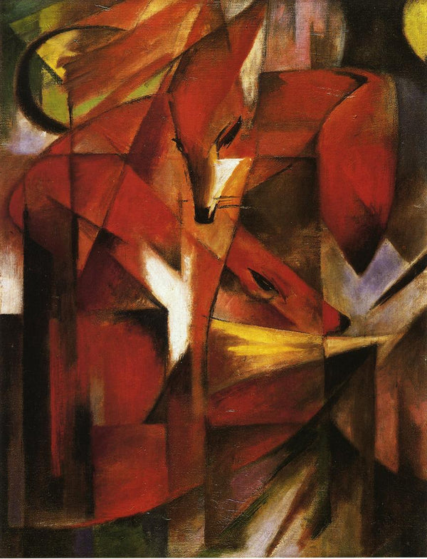 Foxes by Franz Marc,16x12(A3) Poster – Period Prints