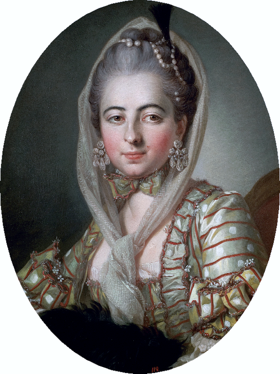 Portrait of Anna Teresa Potocka, vintage artwork by Per Krafft the Eld ...