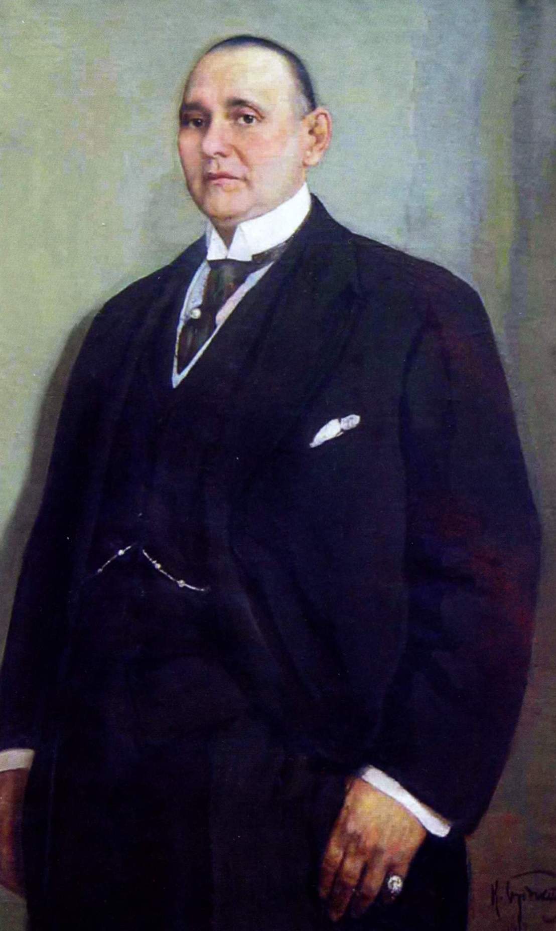 Portrait of Banker F.B. Birshtein by Isaak Brodsky,16x12(A3) Poster ...