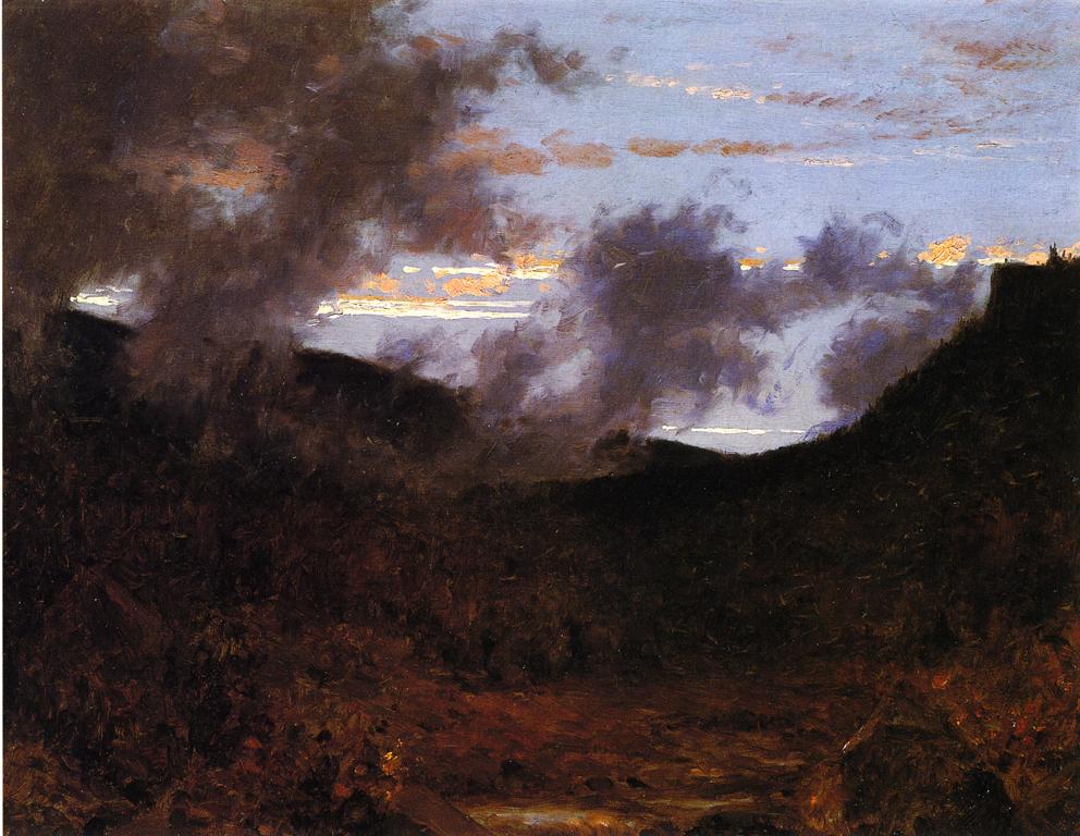 Mist Rising near New Paltz, vintage artwork by Jervis McEntee, A3 (16x ...
