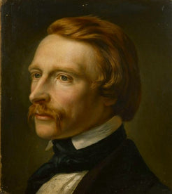 Portrait of Ferdinand Bellermann, vintage artwork by Carl Constantin S ...
