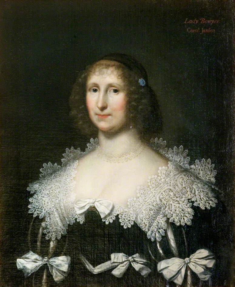 Lady Hester Bowyer, vintage artwork by Cornelis Janssen van Ceulen the ...