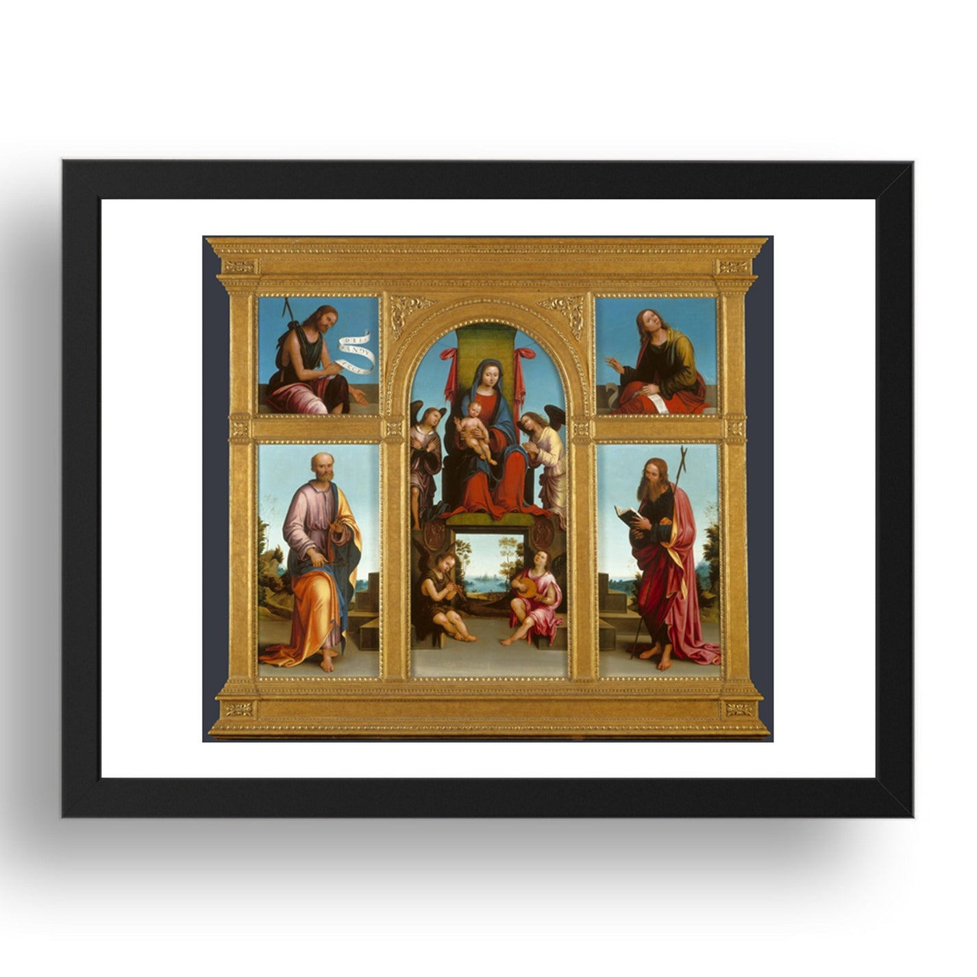 Lorenzo Costa: High Altarpiece, Oratory of S. Pietro in Vincoli, Poste ...