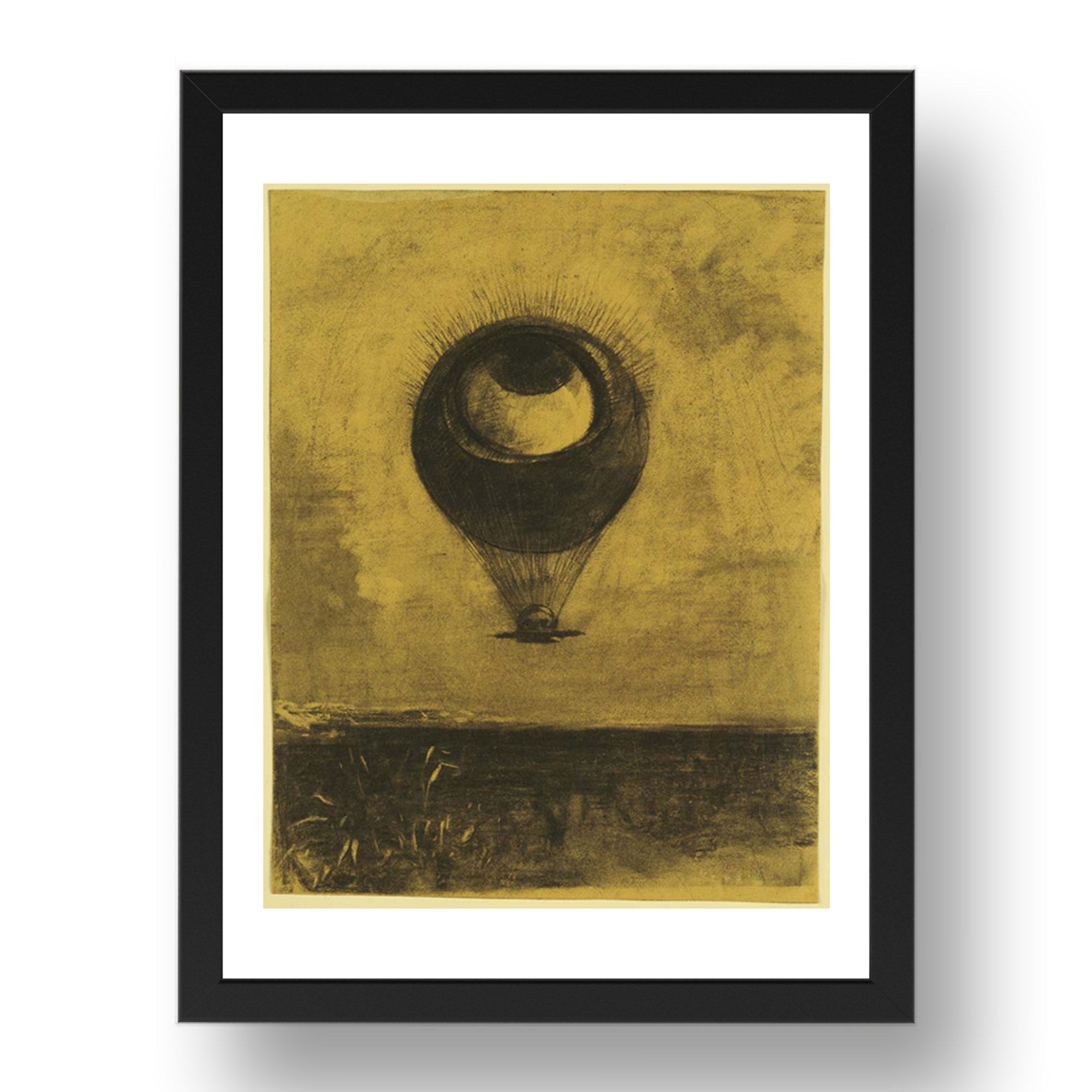 Odilon Redon: Eye Balloon, modernist artwork, A3 Size Reproduction Pos ...