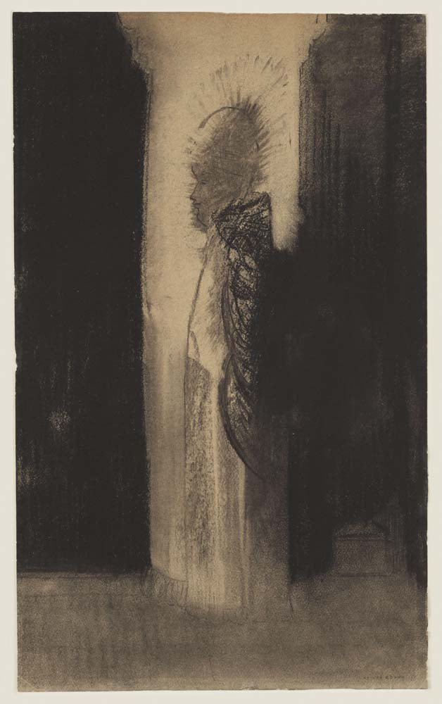 Odilon Redon - The Apparition, vintage art, modern poster print