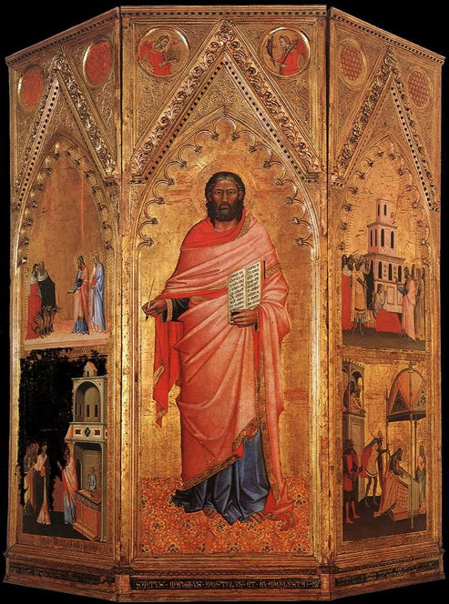 Saint Matthew with Scenes from his Life, vintage artwork by Andrea Orc ...