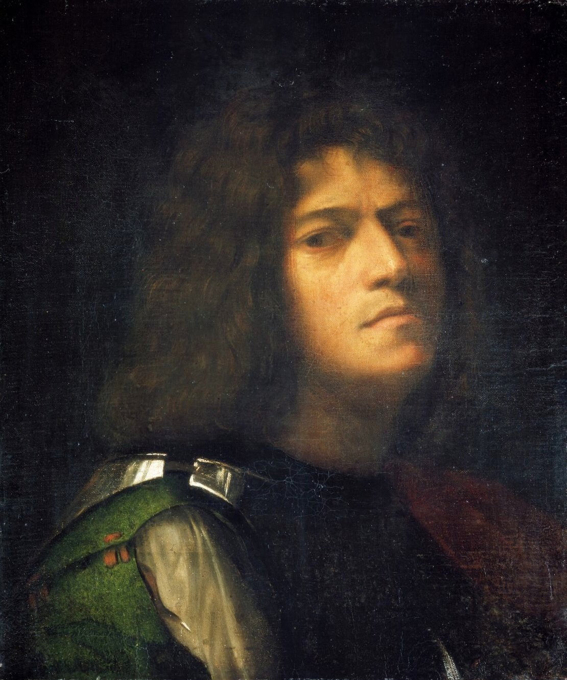 Self Portrait as David with the Head of Goliath, vintage artwork by Gi ...