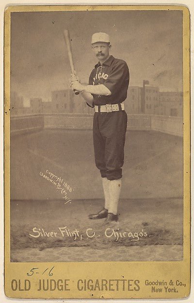 :"Silver Flint" Frank Sylvester Flint Catcher Chicago from the series
