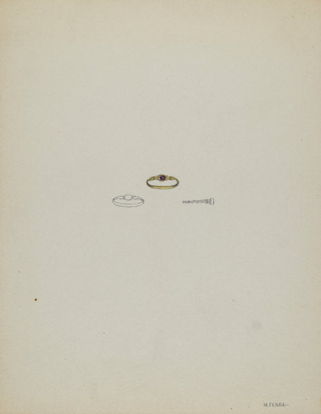 Ring by Michael Fenga (American, active c. 1935), 16X12"(A3)Poster Pri ...