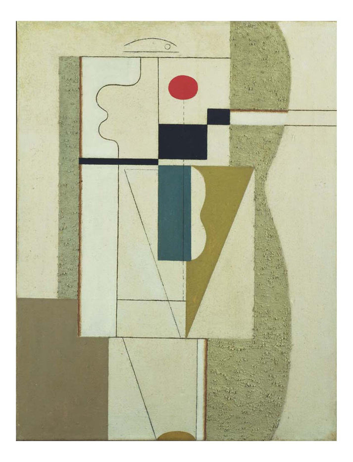 Willi Baumeister - Figurate with Red Ellipse, Poster print – Period Prints
